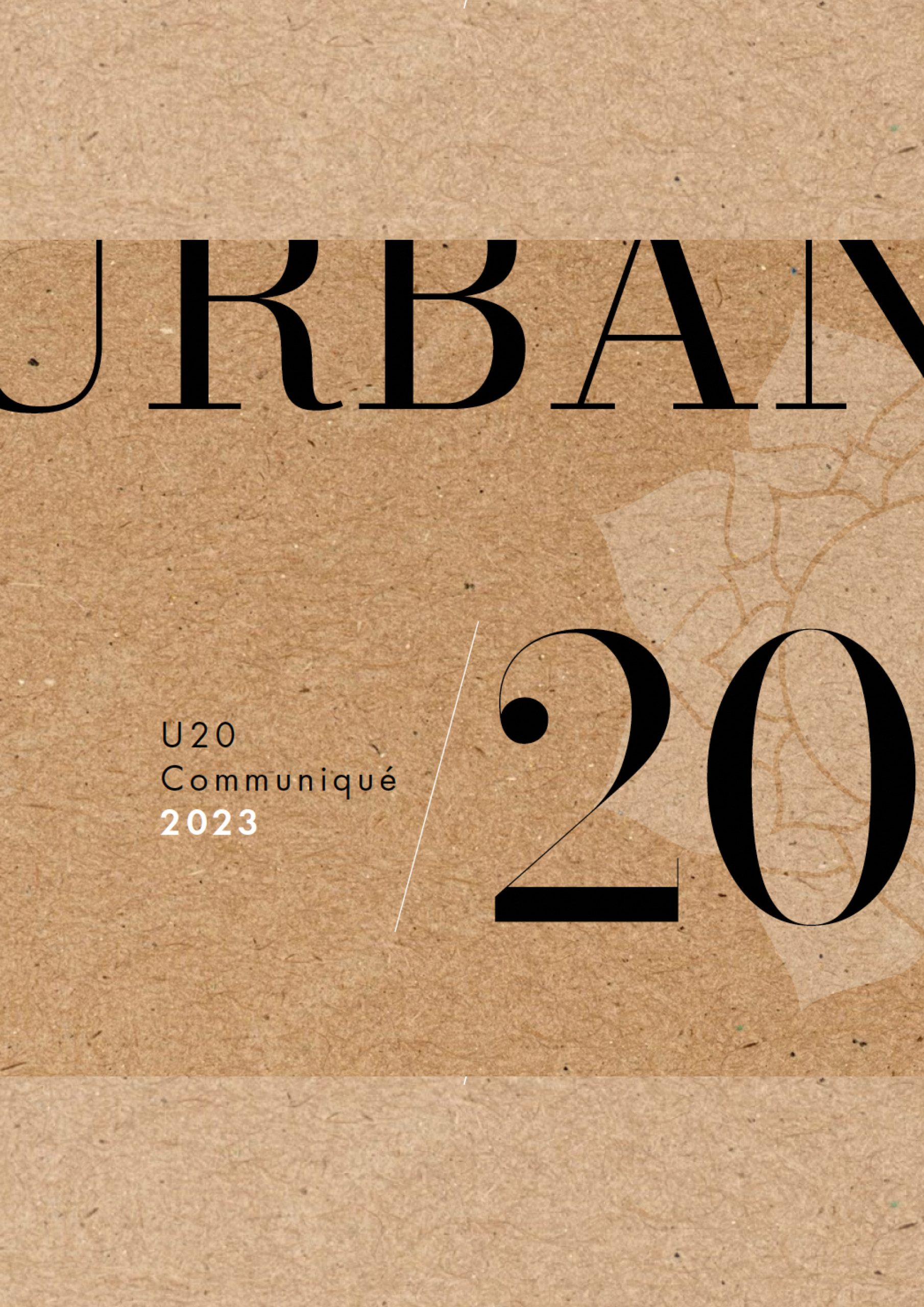 U20 2023 Communiqué - Urban20